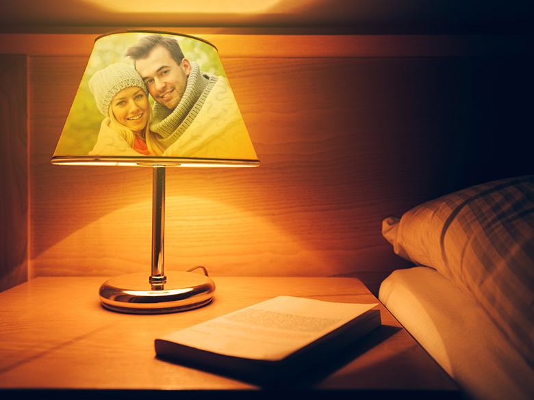 Lampe mit Fotos - Foto-Lampe selbst gestalten